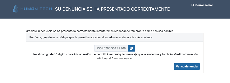 Humantech Software - Canal de denuncias