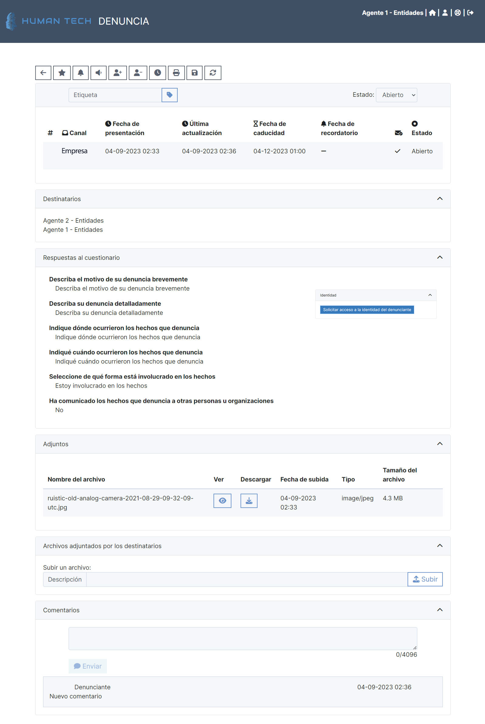Humantech Software - Canal de denuncias